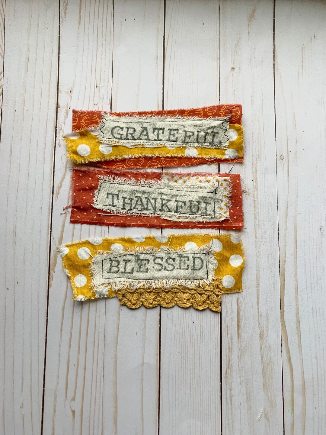 Set of 3 Sewn Word Bundles, Made to Order - Etsy