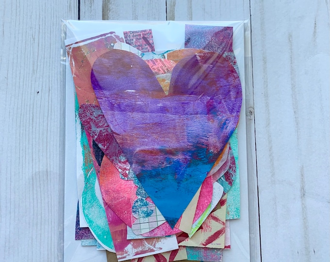 Translucent Collage Papers, Gelli Prints, Colorful Papers, Hand Painted ...