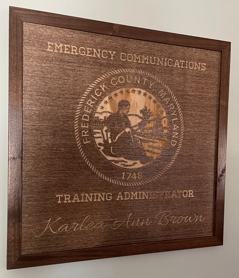 Custom Engraved Wood Title Signs/promotion Signs for Public Safety ...