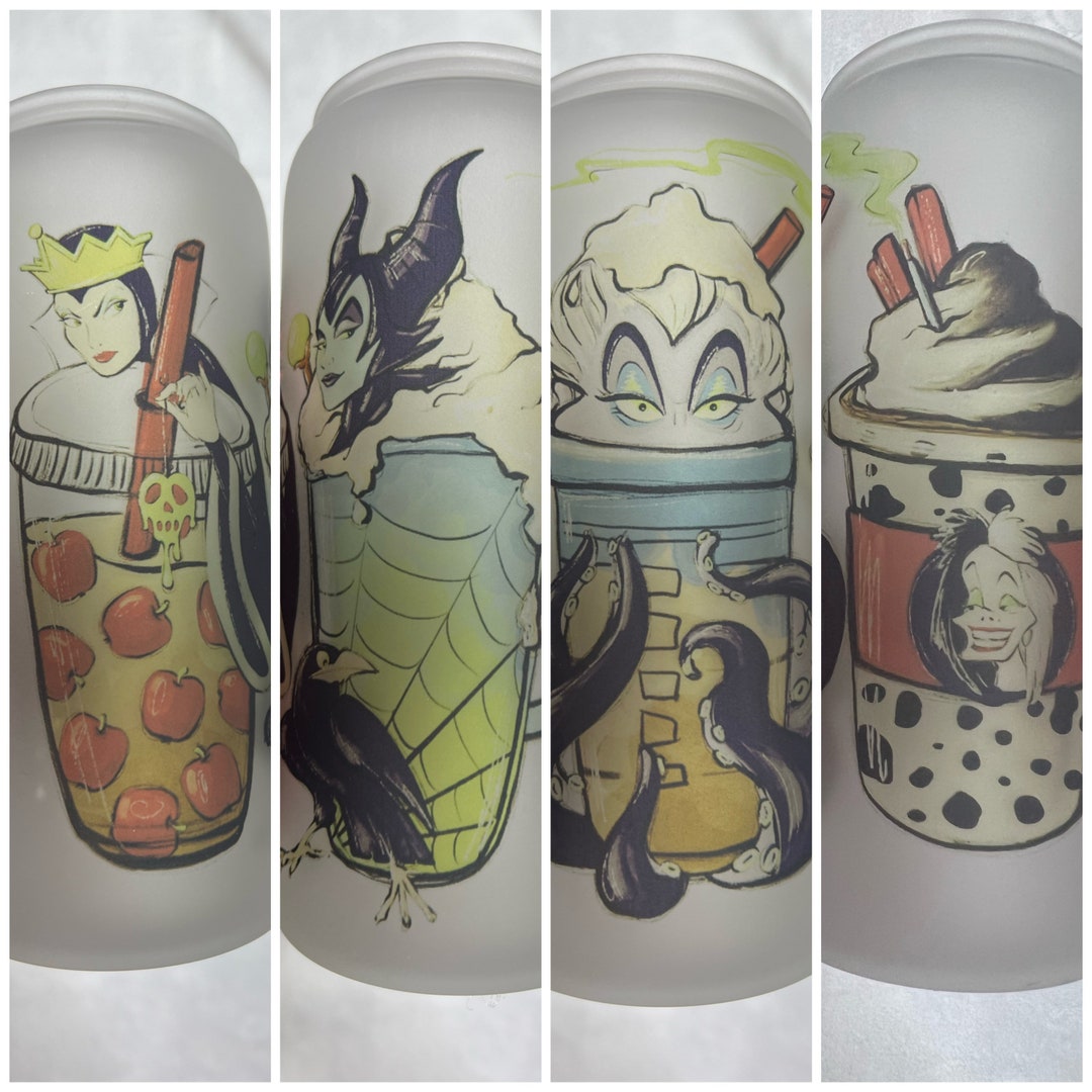 Villains Frosted Glass Tumbler - Etsy