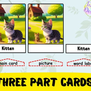 24 Baby Animals Flash Cards Match Baby Animals Instant Download Pdf ...