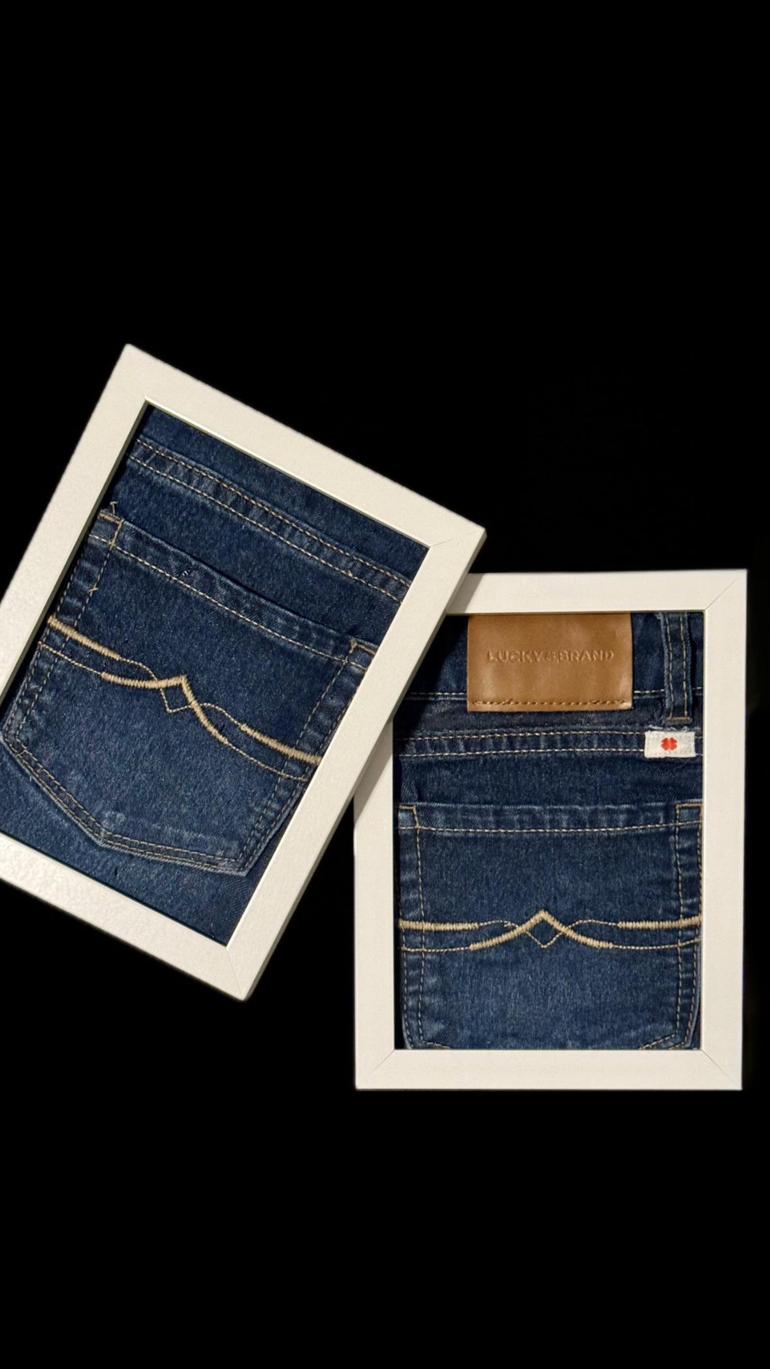 Donny's Denim Jean Picture Frame Decor/holder - Etsy