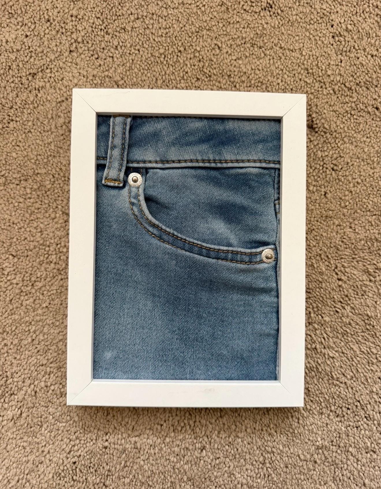 Donny's Denim Jean Picture Frame Decor/holder - Etsy
