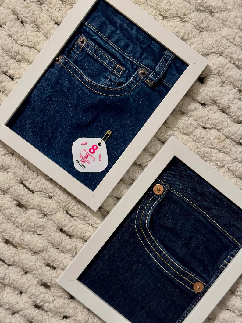 Donny's Denim Jean Picture Frame Decor/holder - Etsy