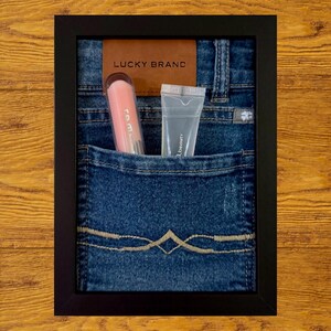 Donny's Denim Jean Picture Frame Decor/holder - Etsy