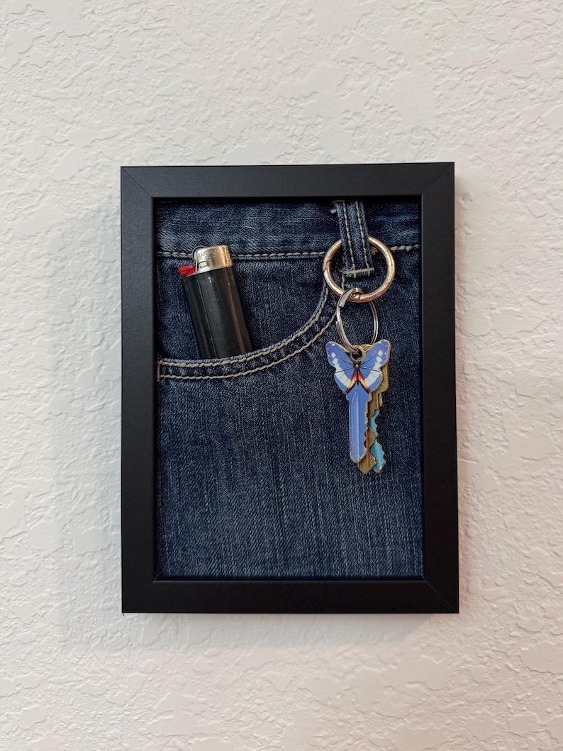 Donny's Denim Jean Picture Frame Decor/holder - Etsy