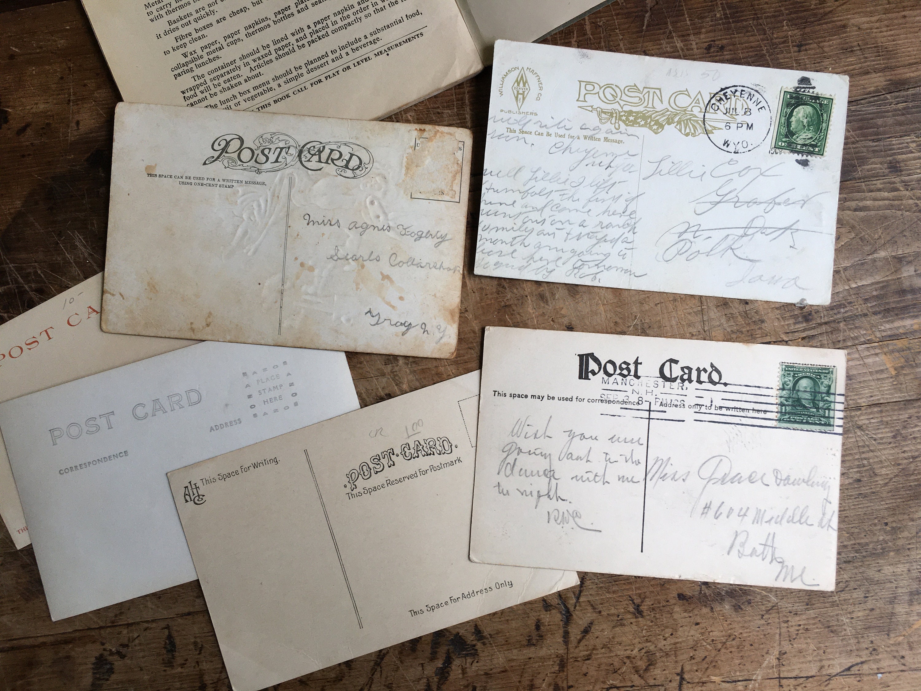 Vintage COWGIRLS 6 Real Postcards 1910s Postcards Antique - Etsy