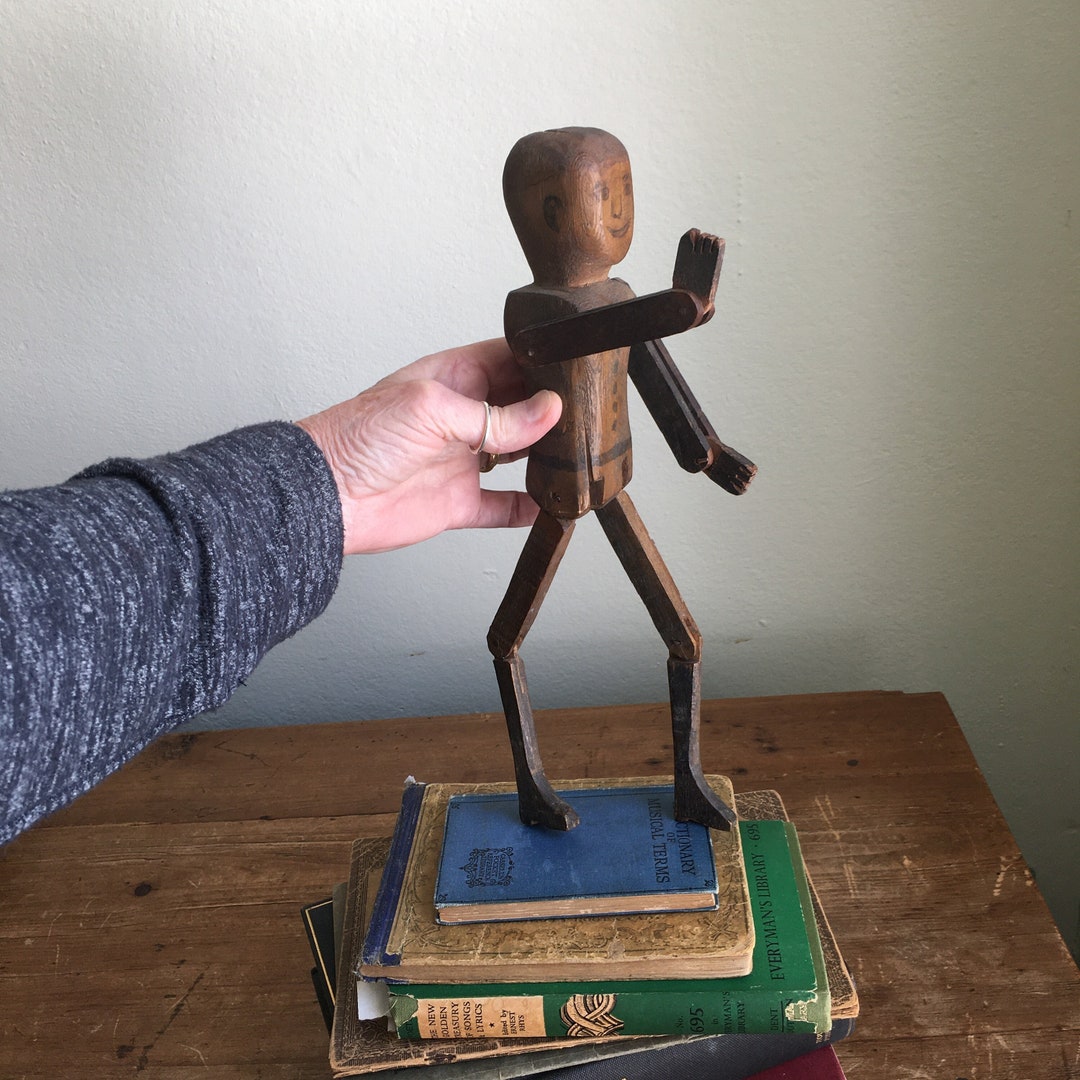 Antique Wooden Jig Doll Limberjack | Vintage Dancing Hand Carved Figure ...