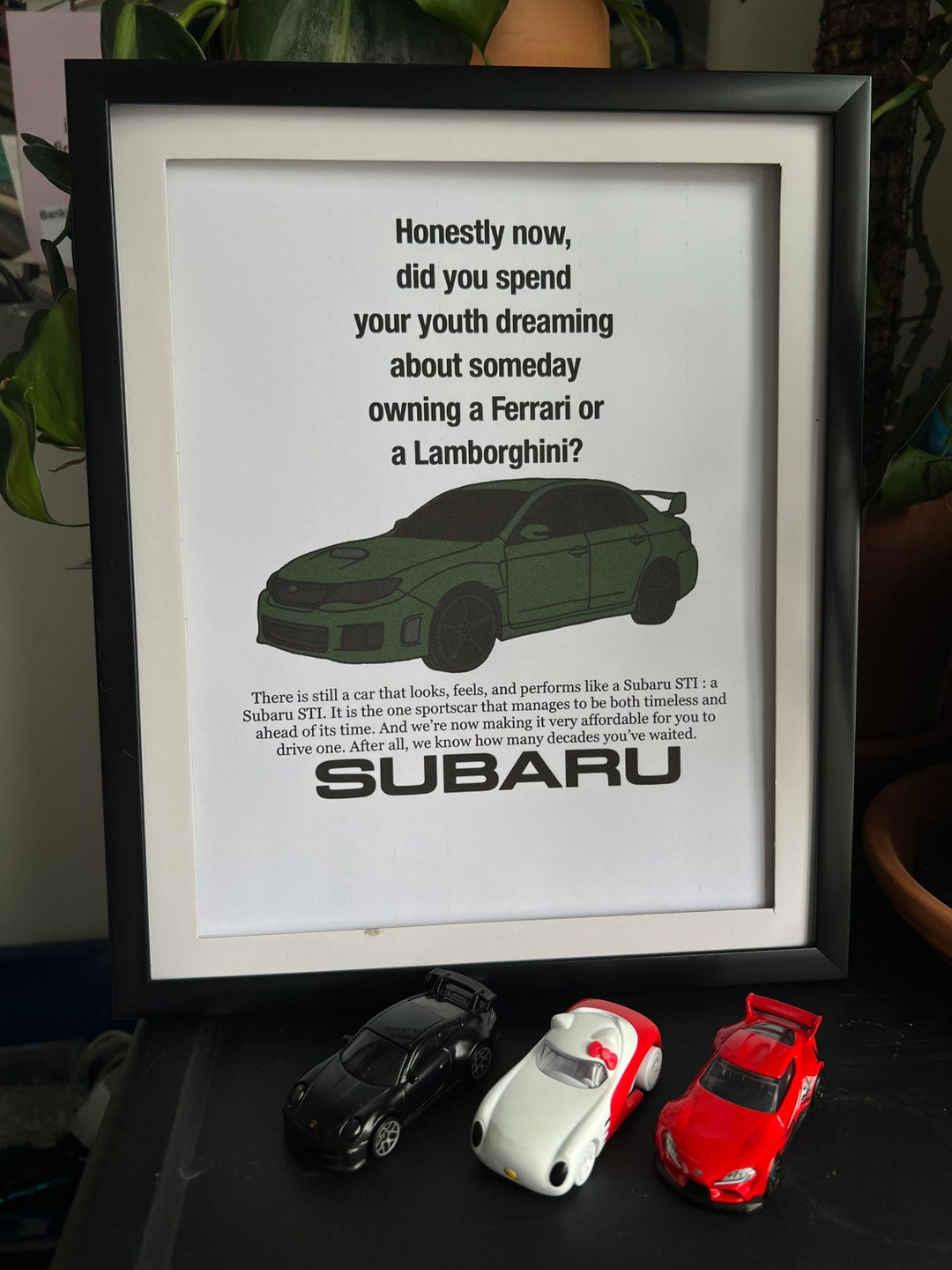 Green Subaru WRX STI Poster Digital Download Printable - Etsy