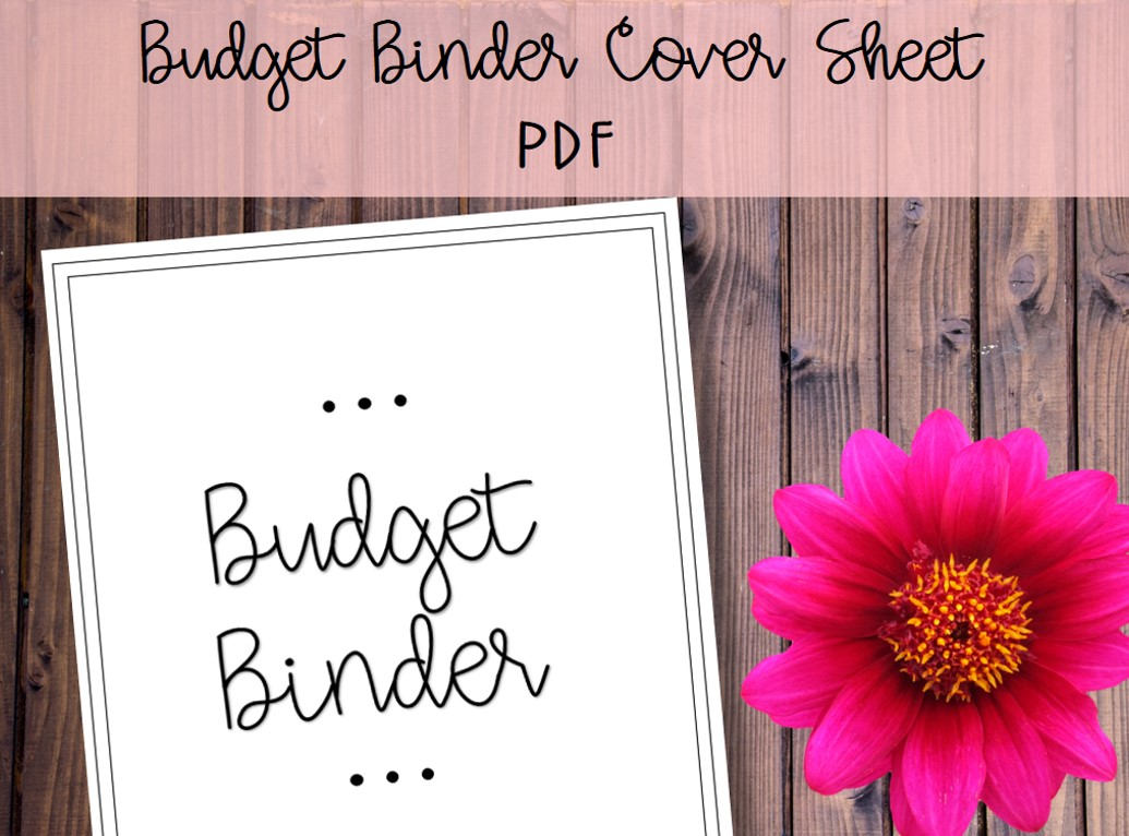 Budget Binder Cover Sheet Printable Instant Download Family Etsy