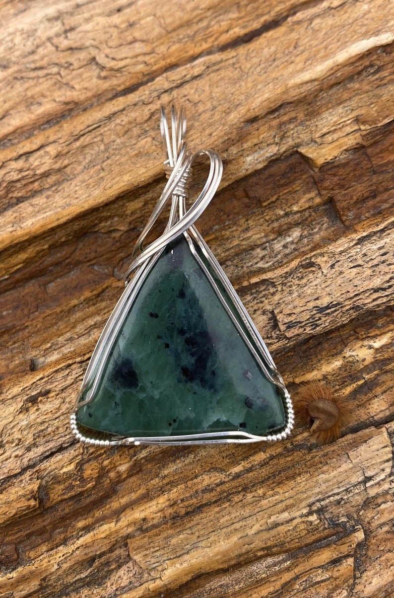 Rare Williamsite Green Serpentine Jade-like Translucency Sterling ...