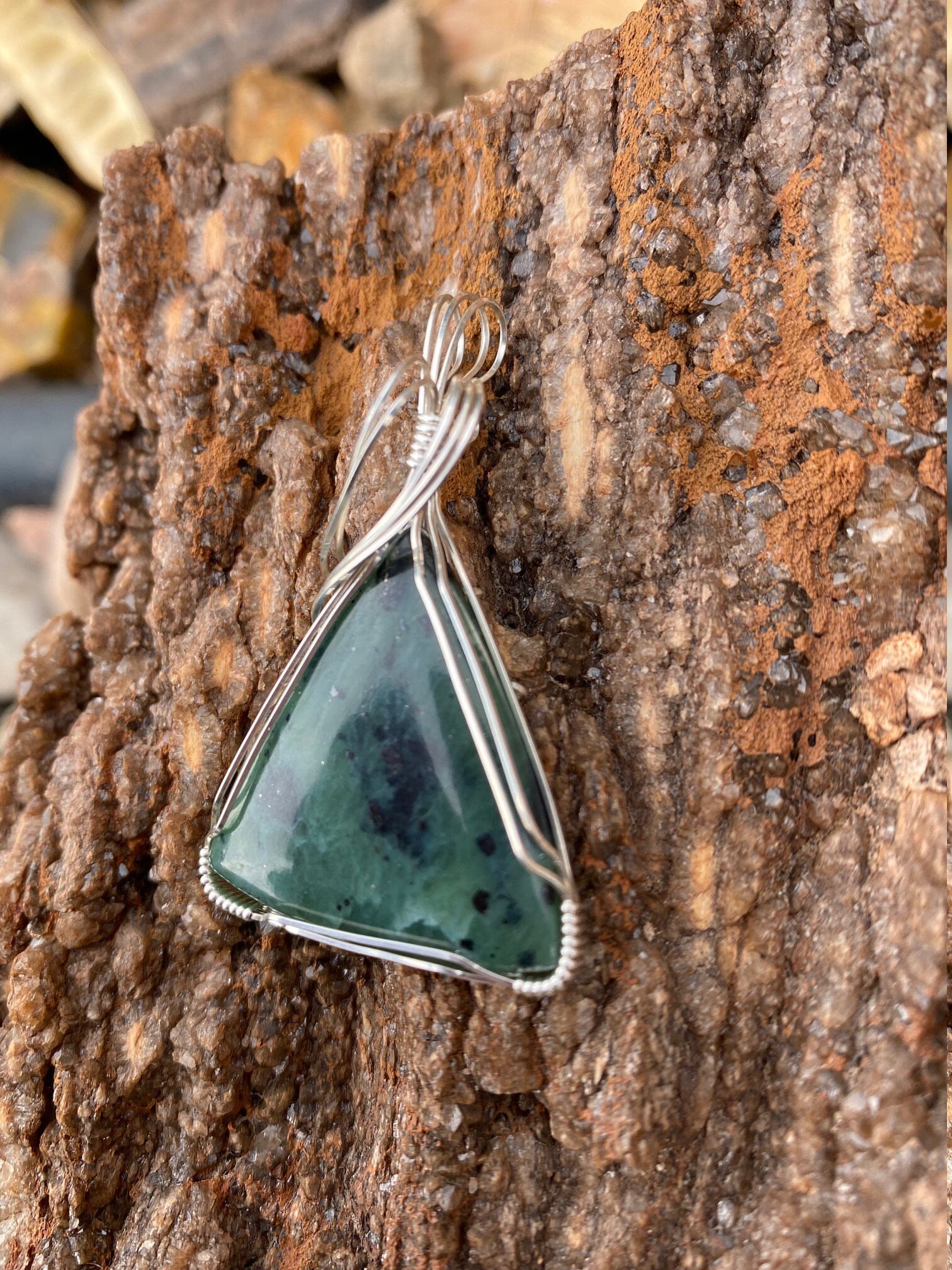 Rare Williamsite Green Serpentine Jade-like Translucency Sterling ...