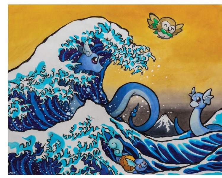 The Great Wave Off Kanagawa Parody
