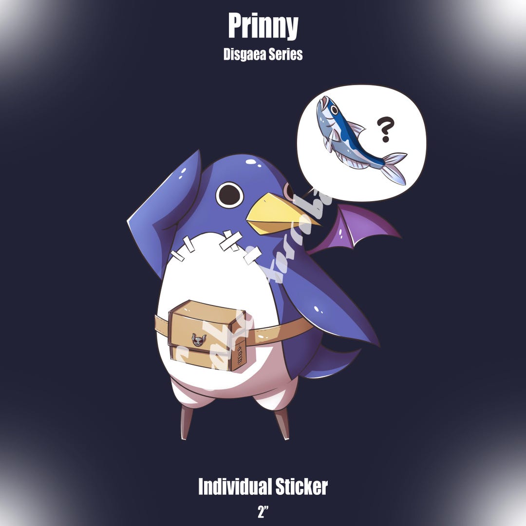 Disgaea Prinny Die Cut Sticker | 2" | Anime Sticker - Etsy