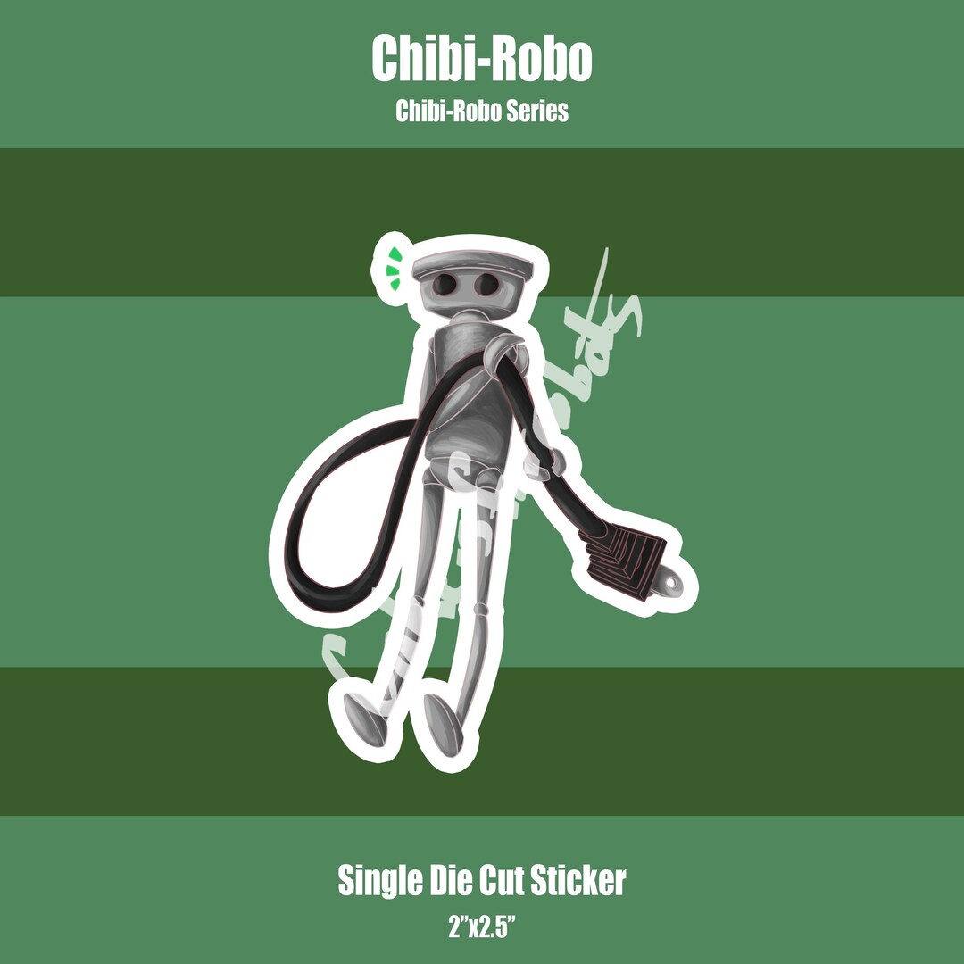 Chibi-robo Sticker 2x2.5 Anime Die Cut Sticker - Etsy