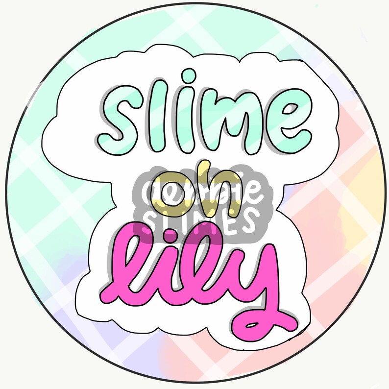 Custom Shop Logo slime shop logo fansign hand-drawn | Etsy