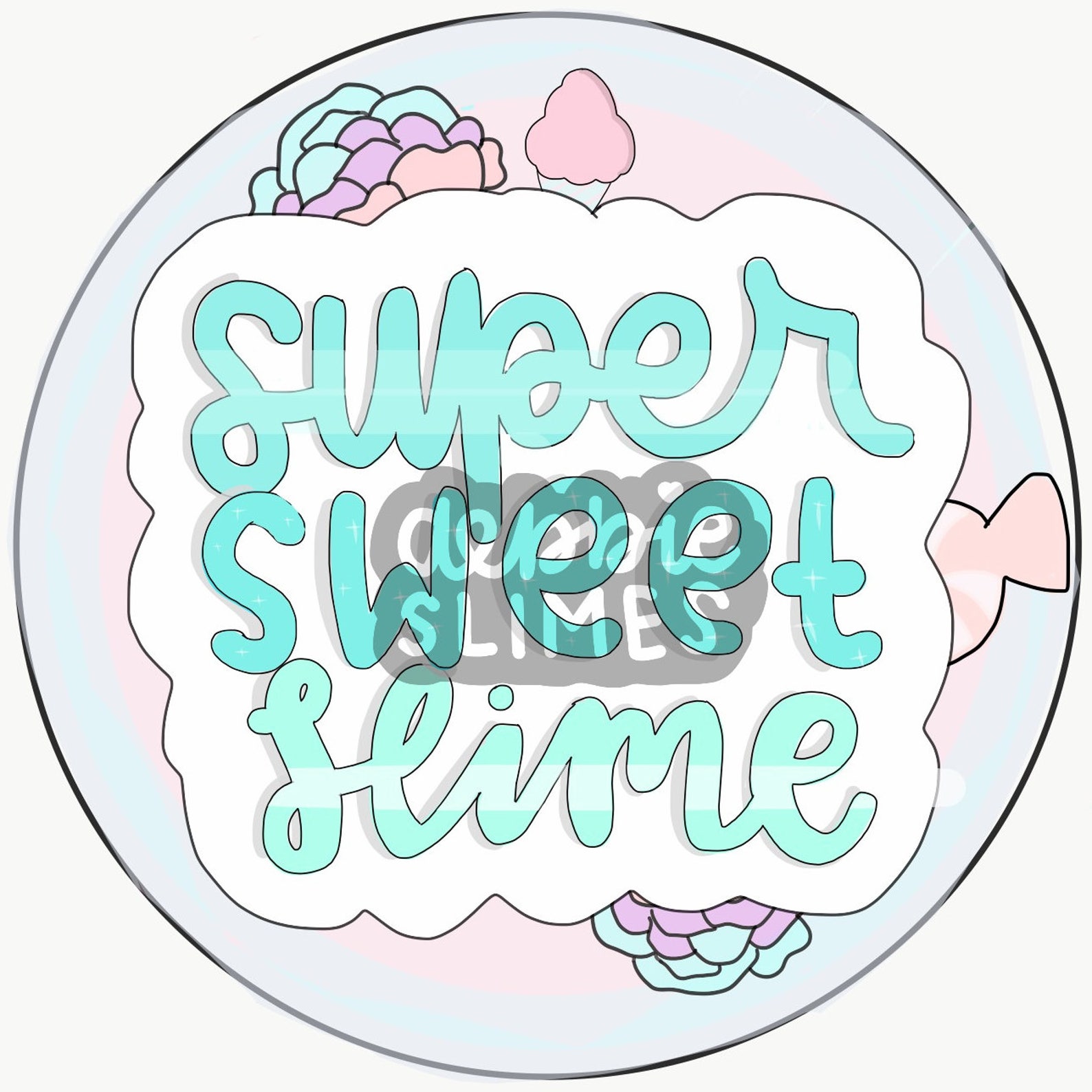 Custom Shop Logo slime shop logo fansign hand-drawn | Etsy