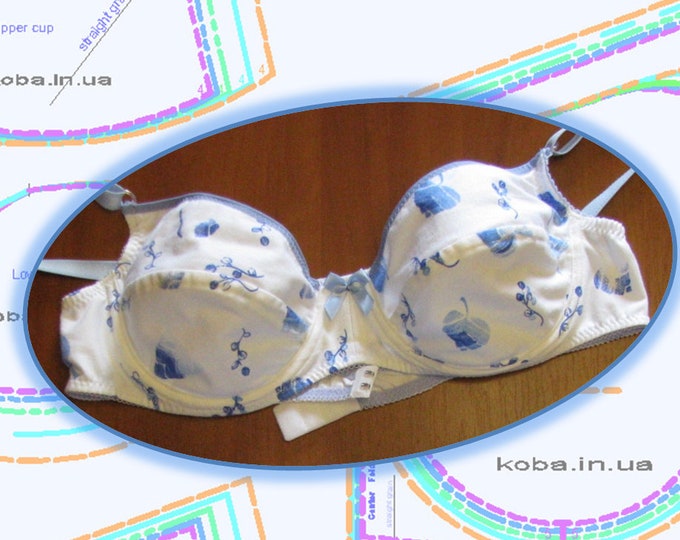 Bra PATTERN. Handmade Lingerie. Multi Sizes AA, A, B, C, D. Georgette ...