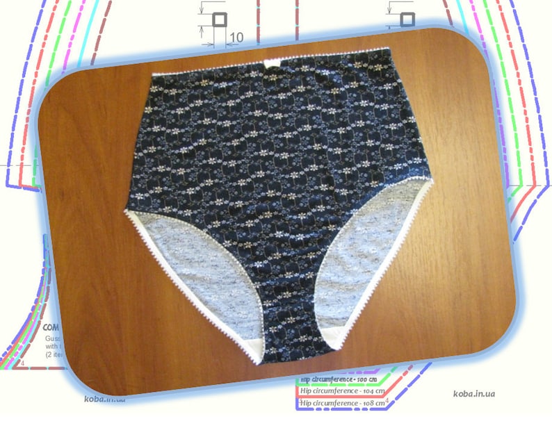 High Waisted Panties Pattern Panties Underwear Pattern - Etsy