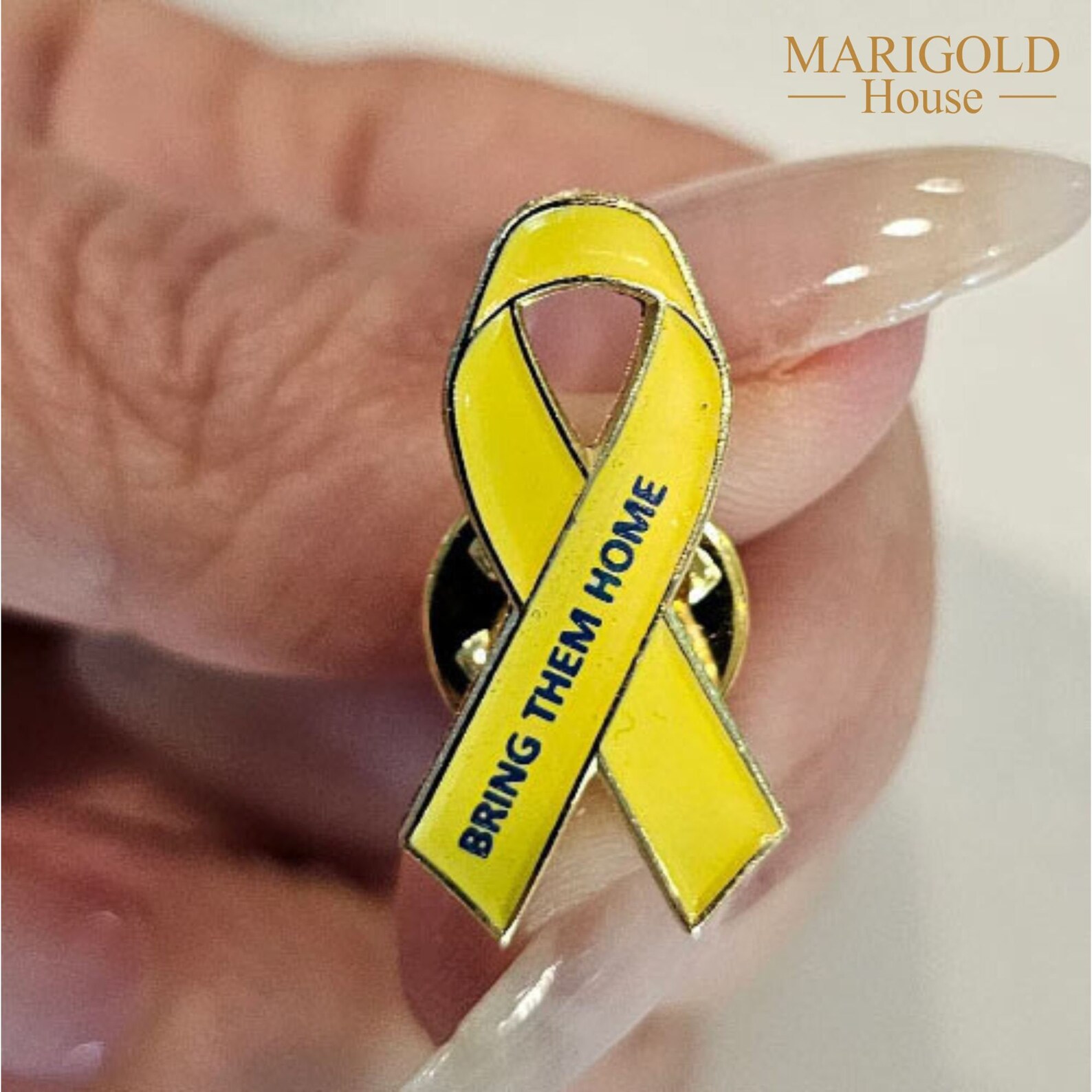 Bring Them Home Israel Support Yellow Pin | Support Israel Pin | Yellow ...