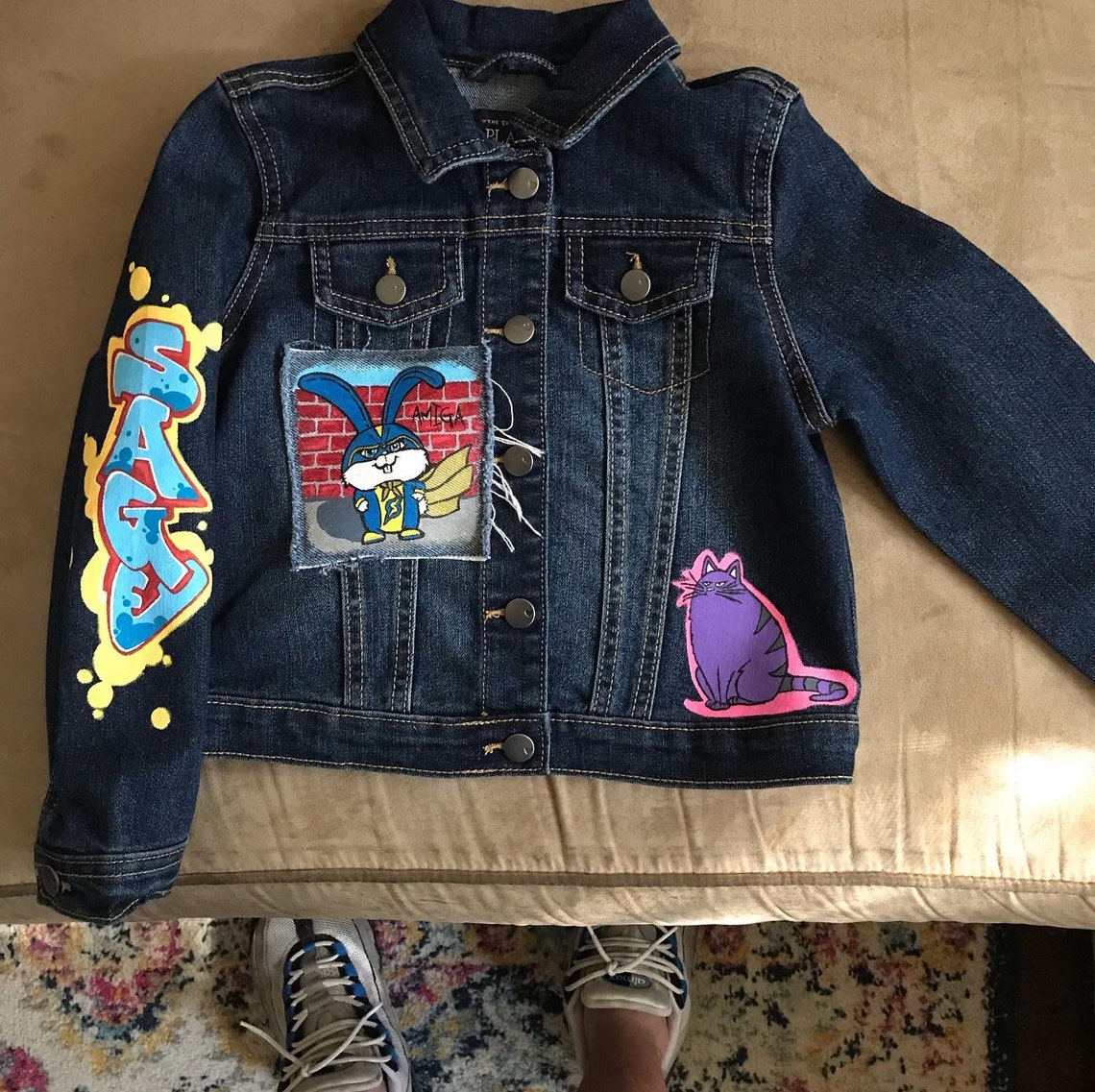 Custom graffiti jackets childrens and adults | Etsy