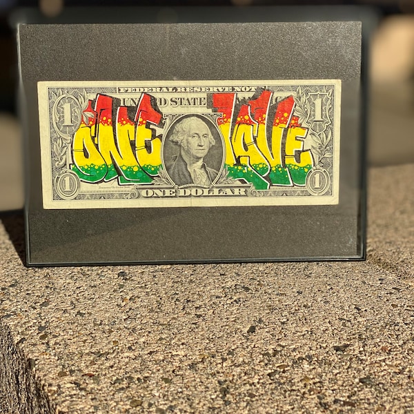 Painted Dollar Bill - Etsy