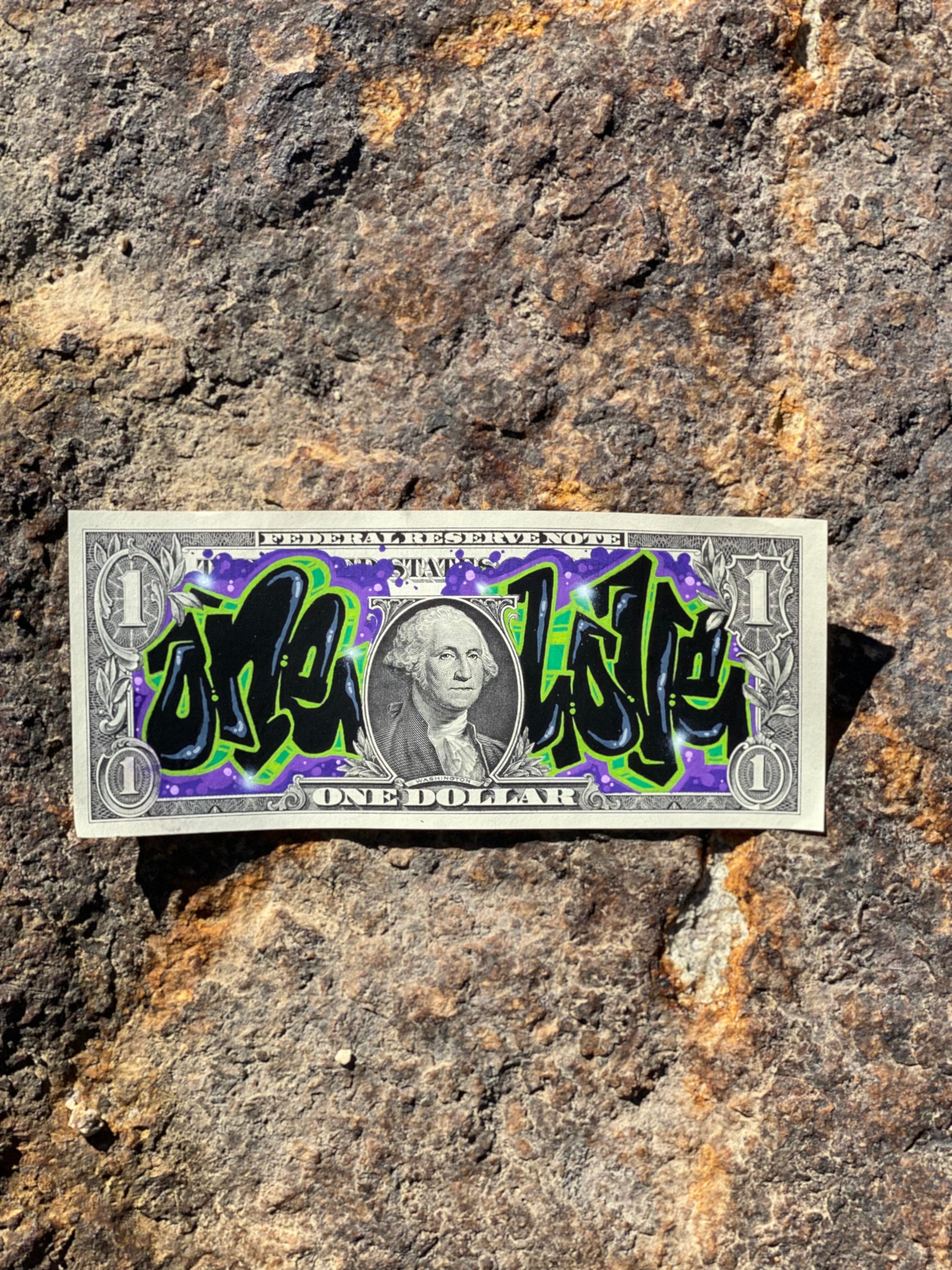 Custom Painted United States Dollar Bill - Etsy