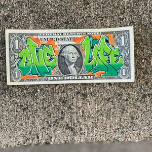 Custom Painted United States Dollar Bill - Etsy