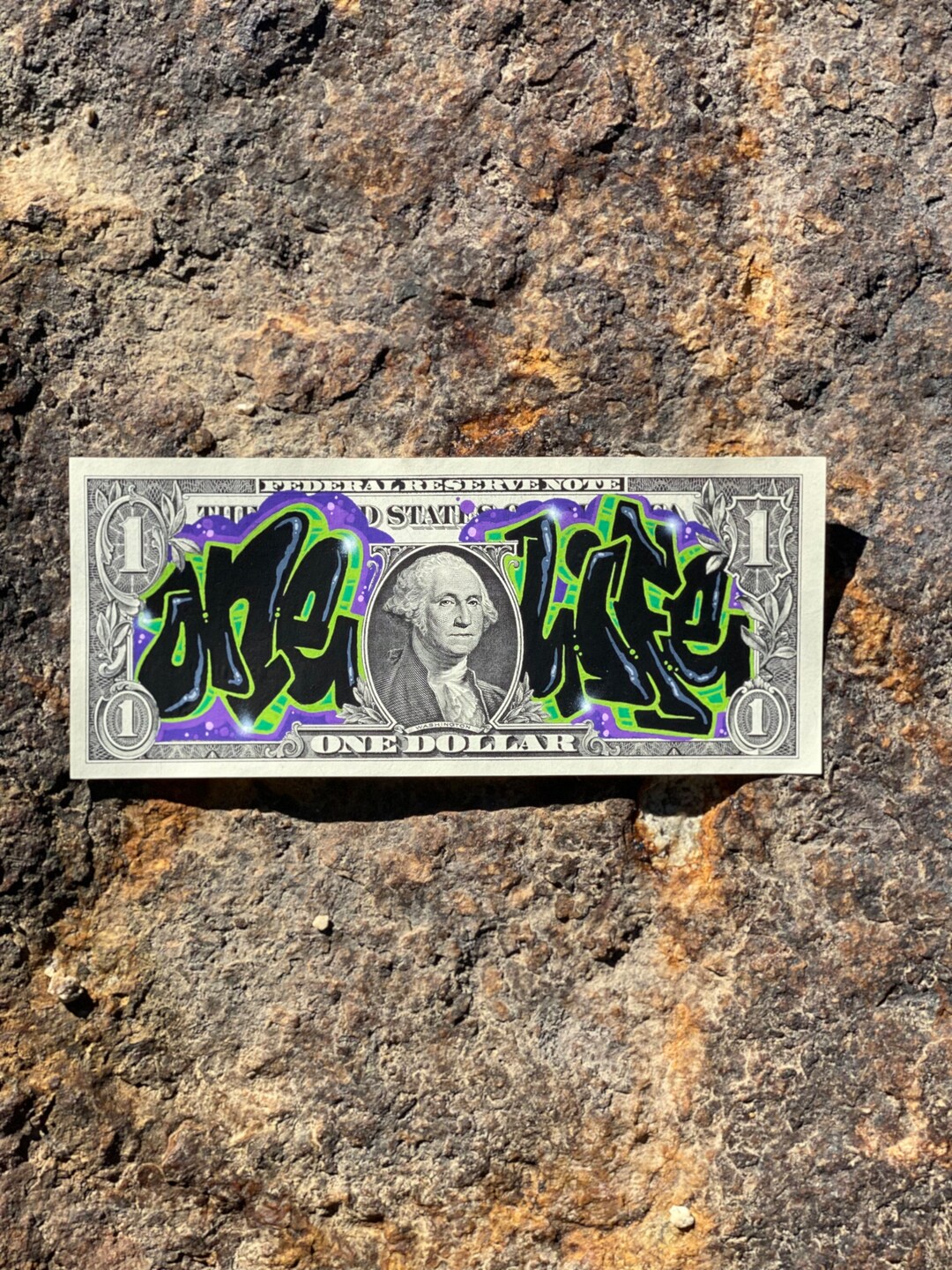Custom Painted United States Dollar Bill - Etsy