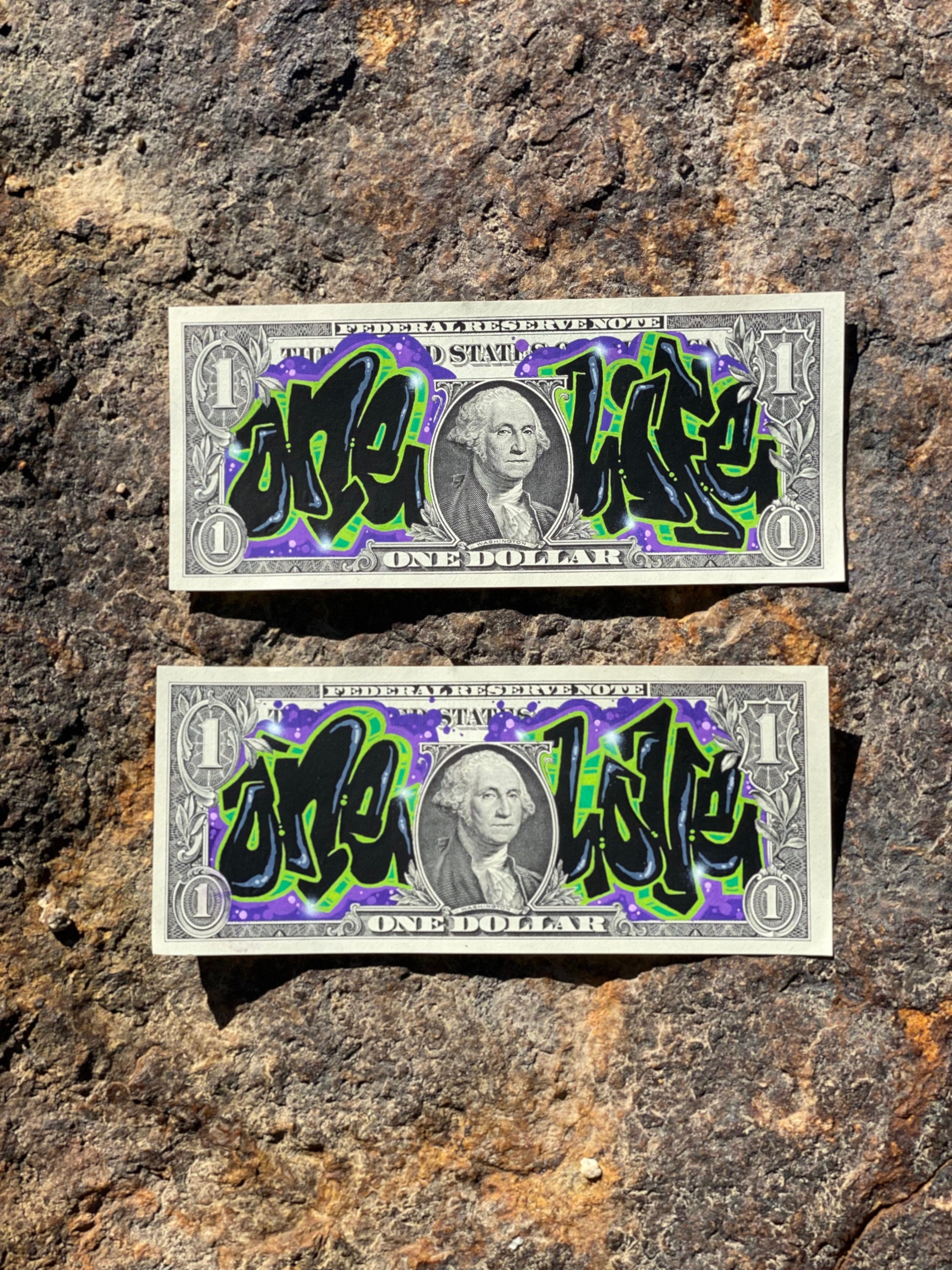 Custom Painted United States Dollar Bill - Etsy
