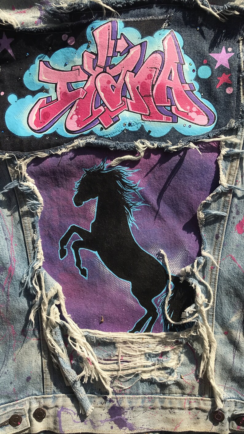 Custom Graffiti Jackets Children’s and Adults - Etsy