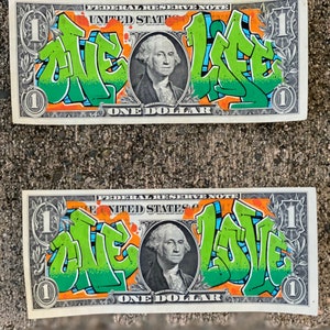 Custom Painted United States Dollar Bill - Etsy