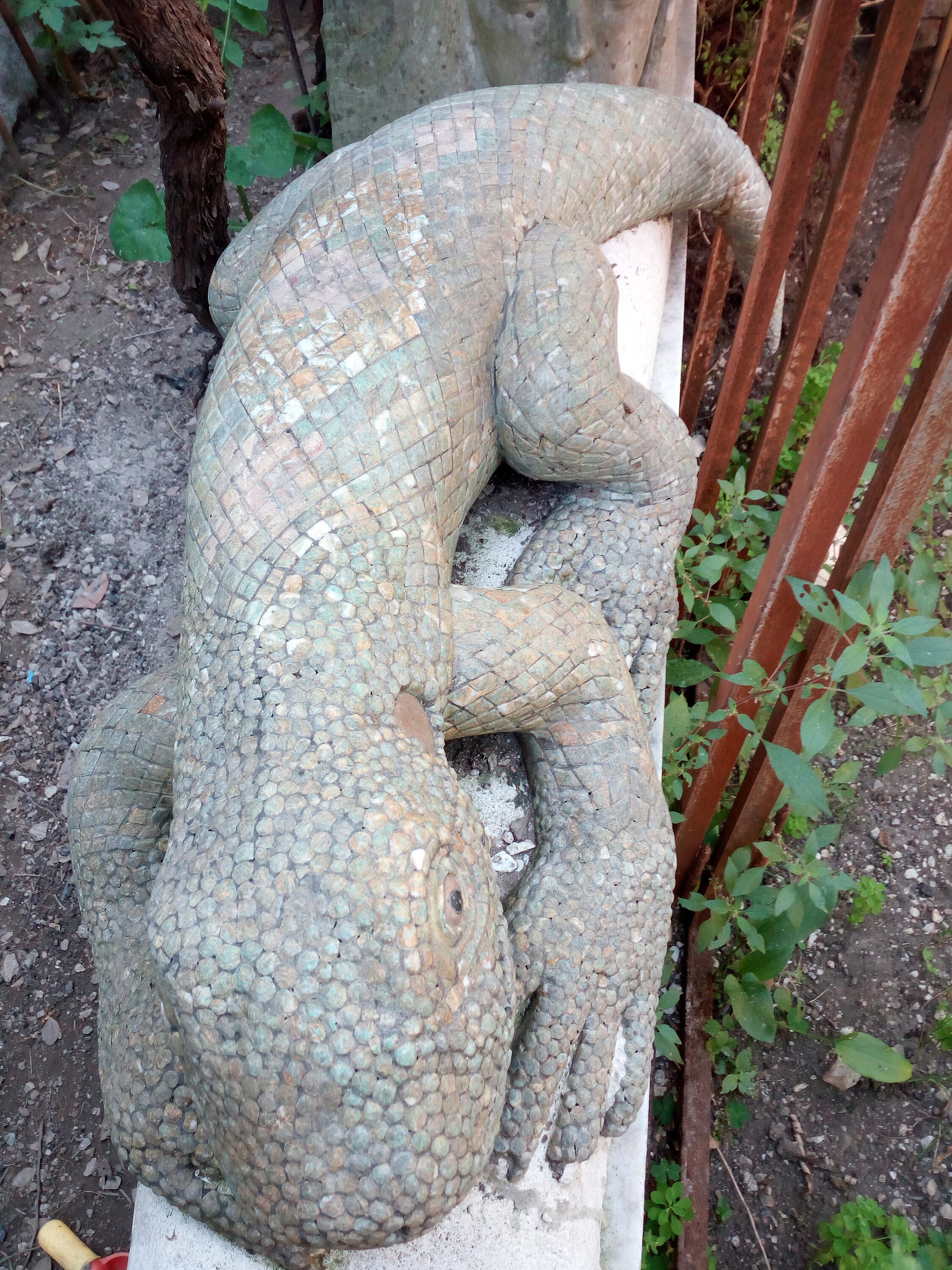 Iguana Sculpture Mosaic Marble - Etsy UK