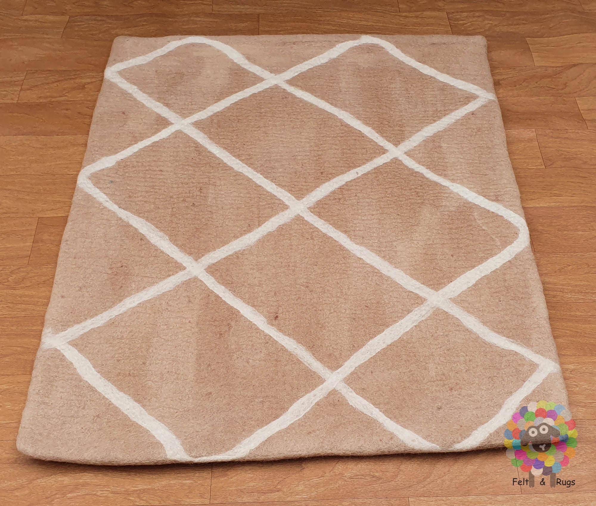 Wool Felt Rug . Handmade from 100 % wool very thick 12 mm to | Etsy