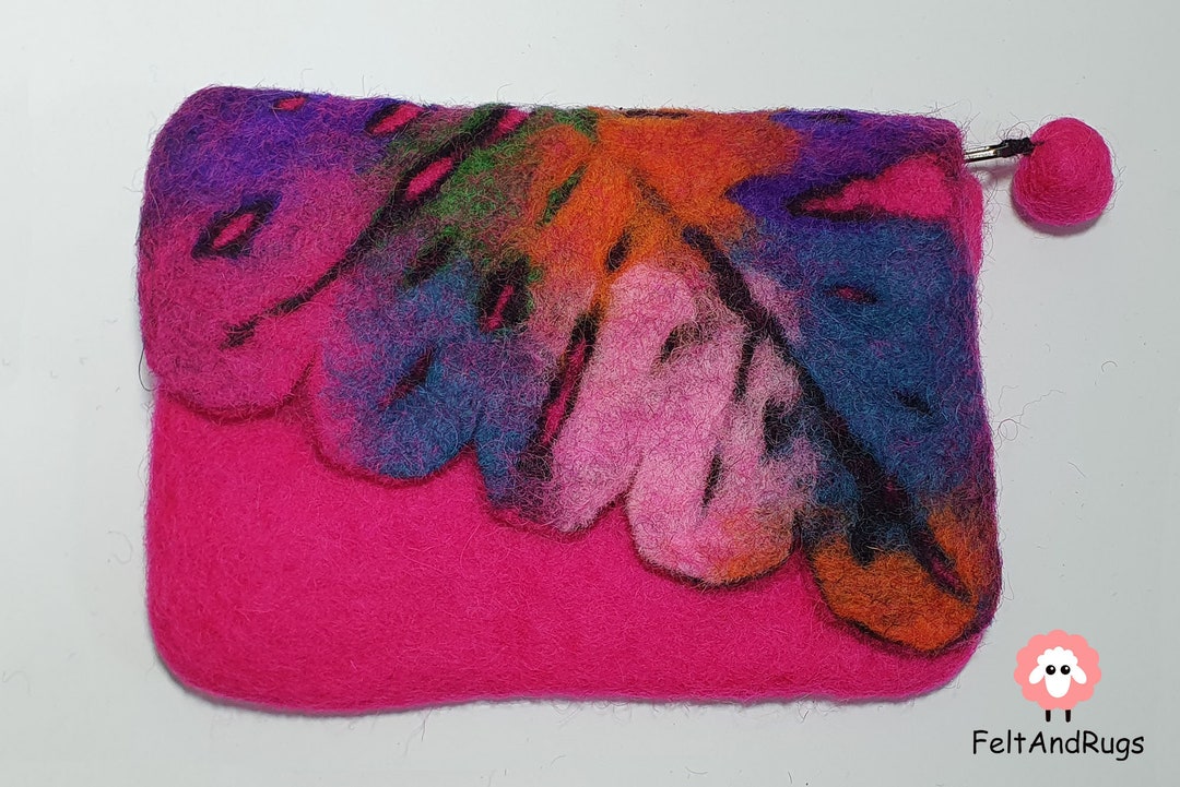 Felted Coin Purse, Handmade From 100 % Wool. Made in Nepal - Etsy