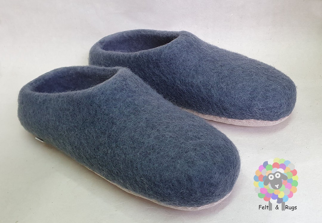 Felted Wool Indoor Slipper. Handmade From 100 % Wool. Made in Nepal ...