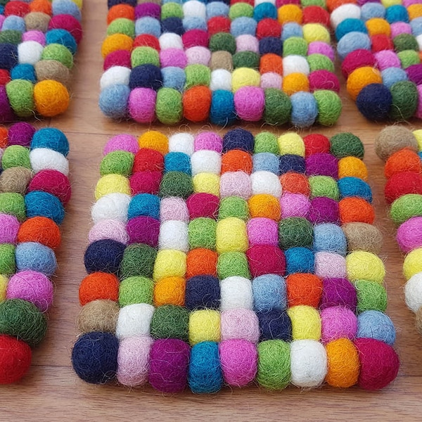 Felt Coasters - Etsy