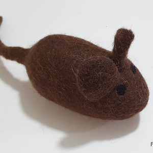 Felted Wool Mouse / Cat Toys / Mice Cat Toy. Handmade Wool Mouse Cat ...