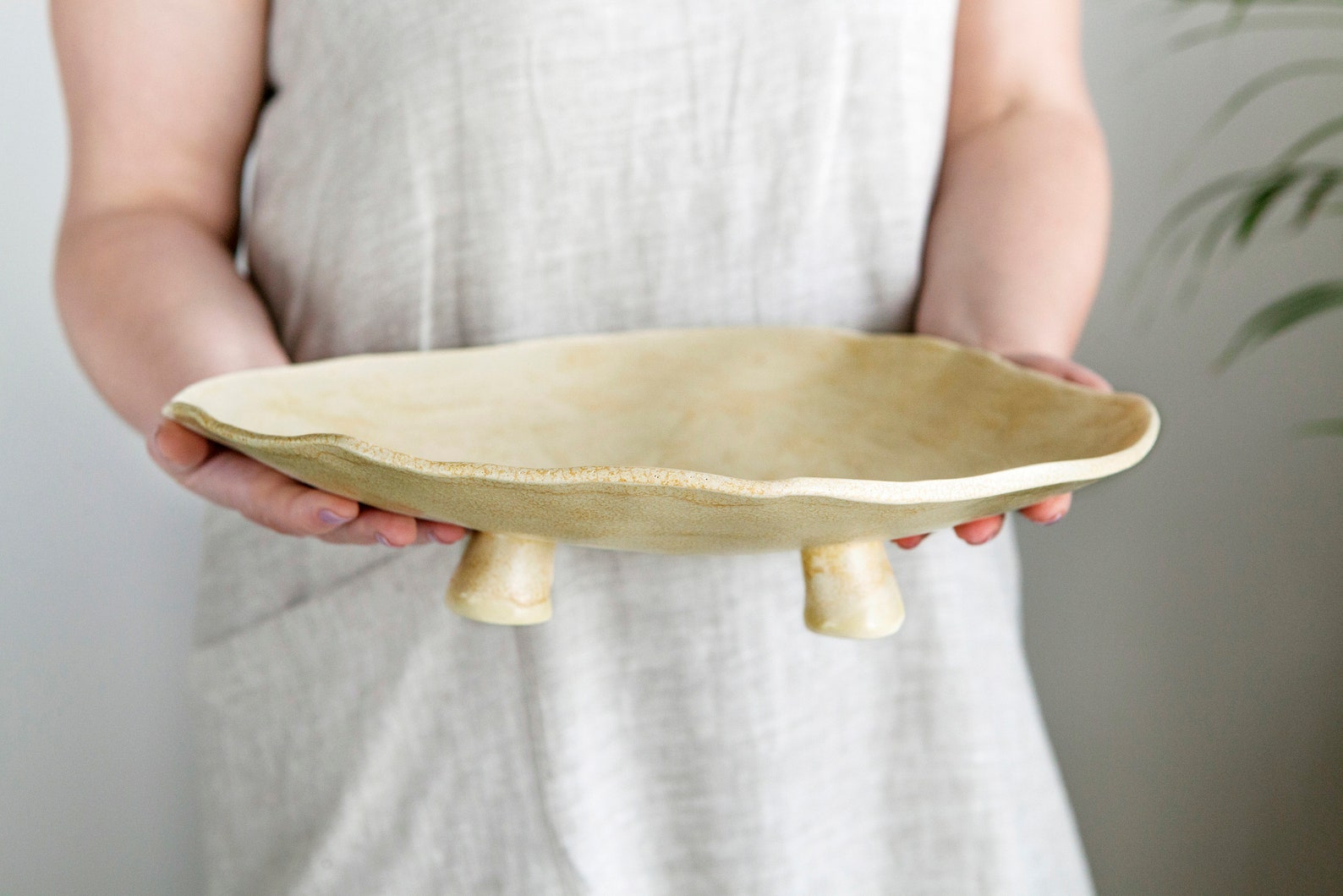 Large Ceramic Platter Extra Black Handmade Stoneware Serving - Etsy