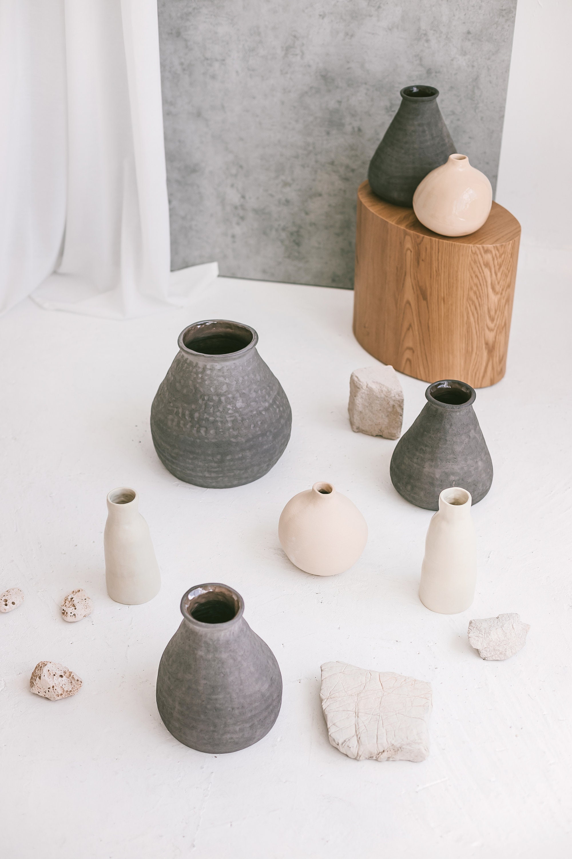 Handmade Matte Ceramic Vase Decorative Minimalist Flower Pot | Etsy