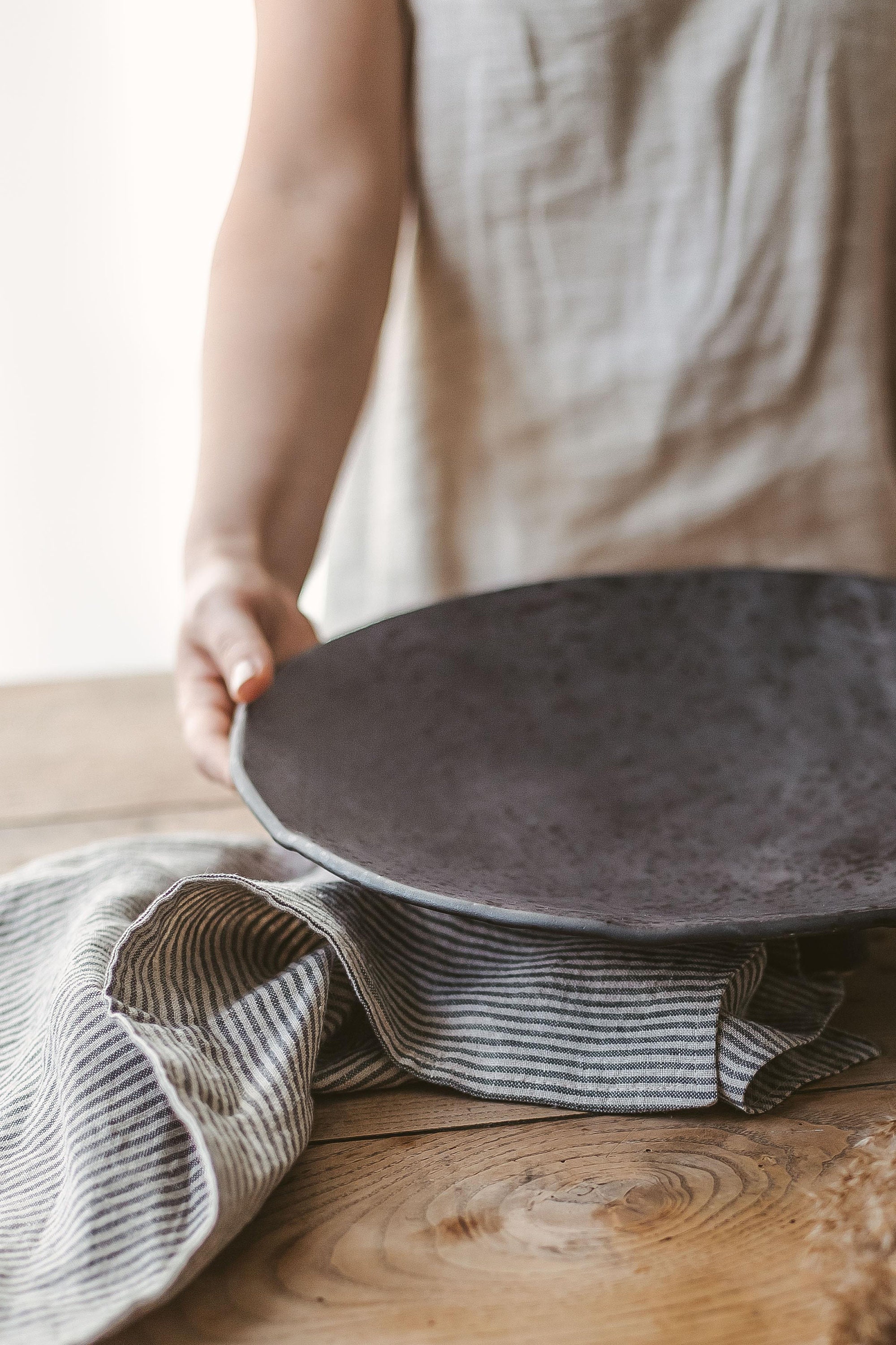 Big Contemporary Ceramic Platter Large Serving Plate Xl - Etsy UK