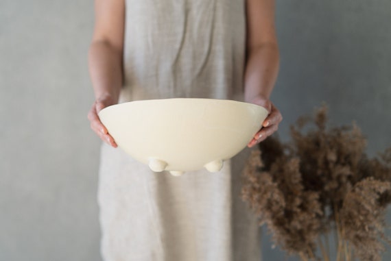 Pottery Centerpiece Large Pottery Bowl Handmade Huge | Etsy