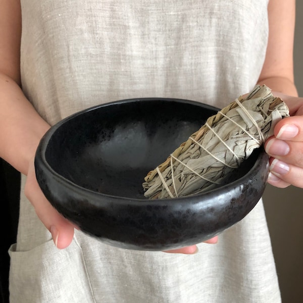 Ceramic Incense Bowl - Etsy