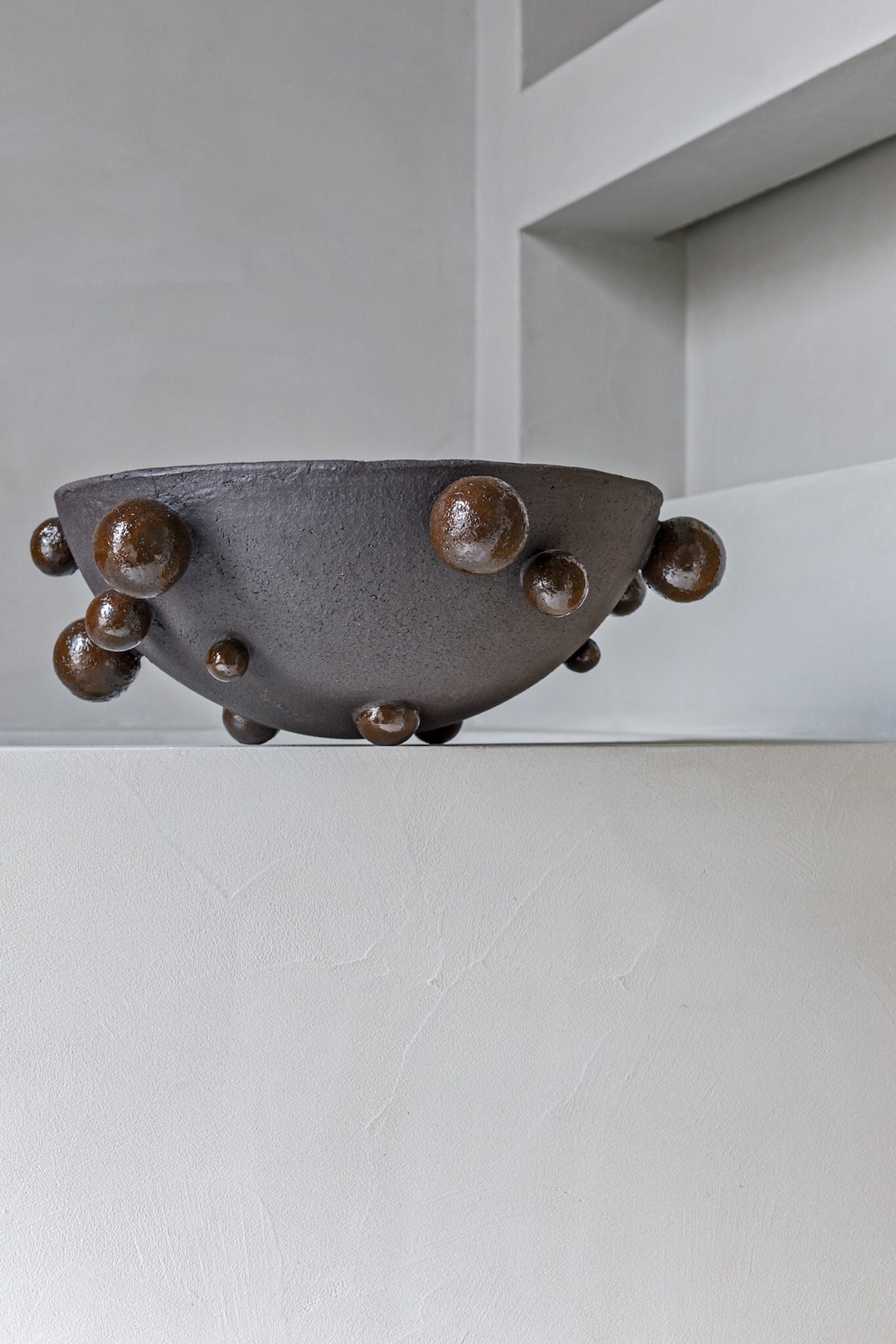 Ceramic Centerpiece Bowl Bubble Decor, Extra Large Black Decorative ...