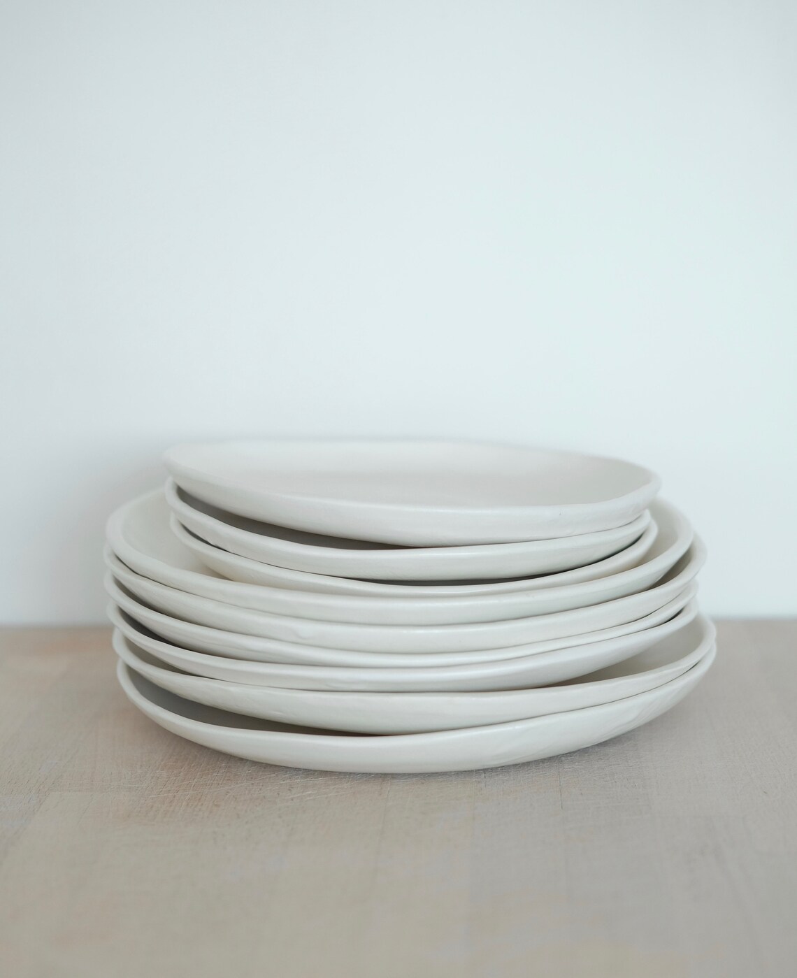 Irregular Dinner Plate and Cake Dish Set Stoneware Lunch - Etsy