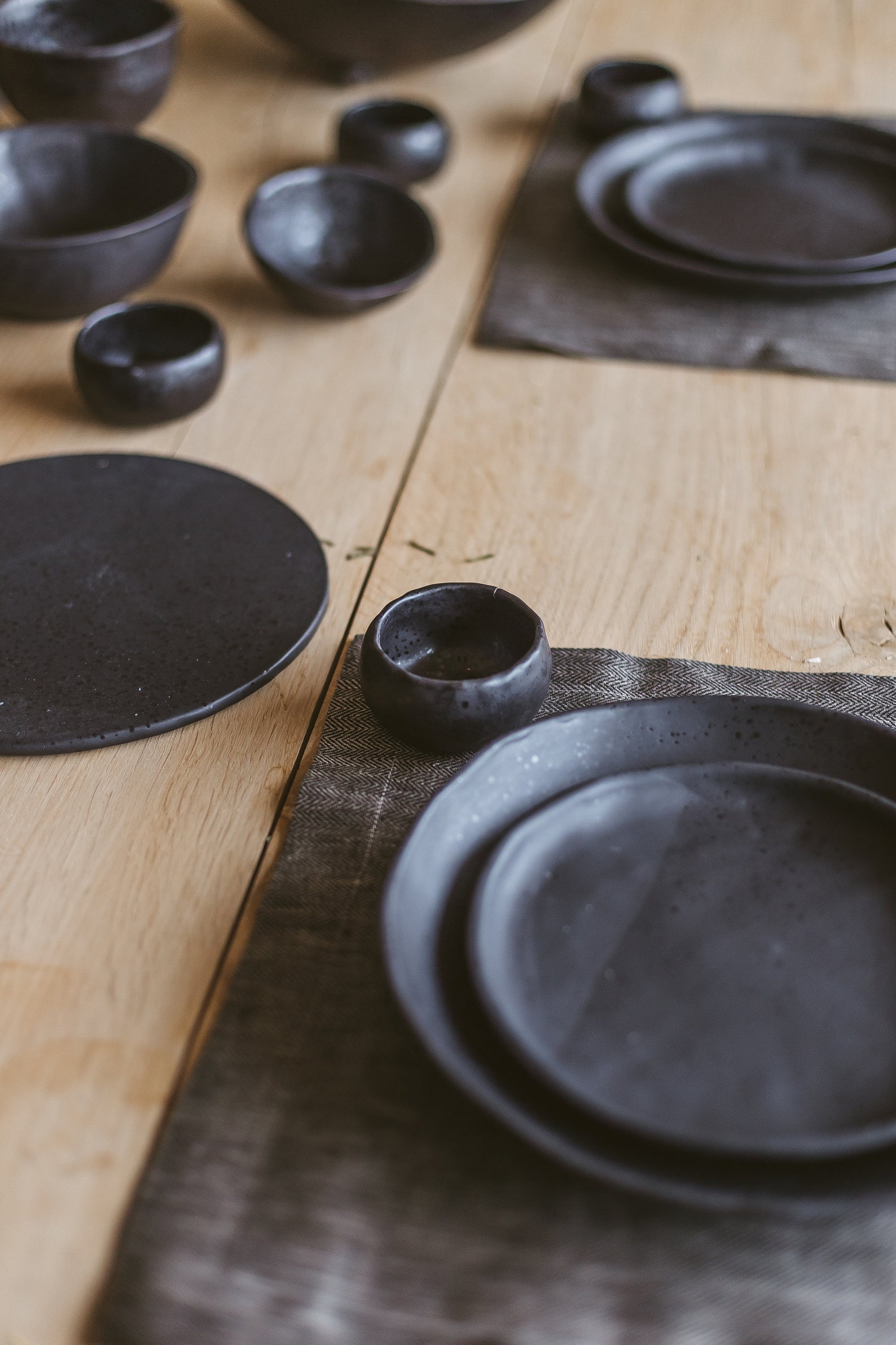 Irregular Dinner Plate and Cake Dish Set Stoneware Lunch - Etsy