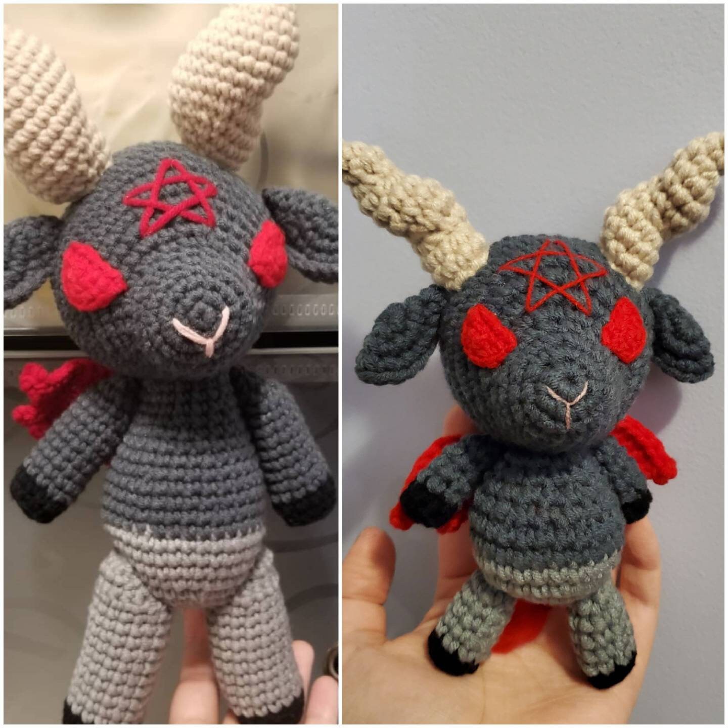Baby Baphomet Chibi Plush With Wings Amigurumi Crochet Plush | Etsy ...