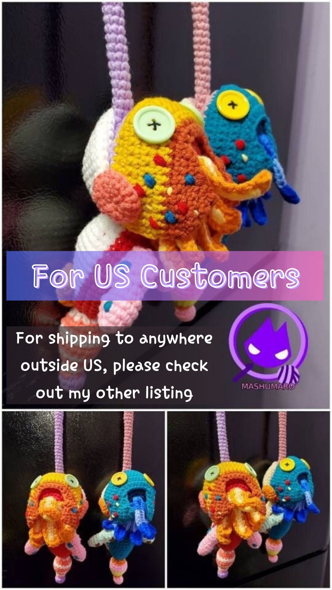 Pukei-pukei Weapon Pendant 17 Actual Sized MHW Chibi Plush Amigurumi ...