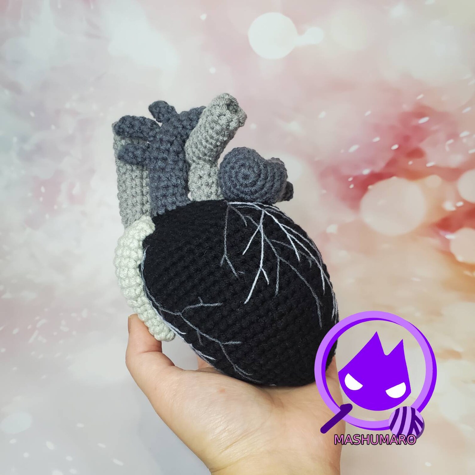 Realistic Actual Size Anatomical Heart Crocheted Educational - Etsy