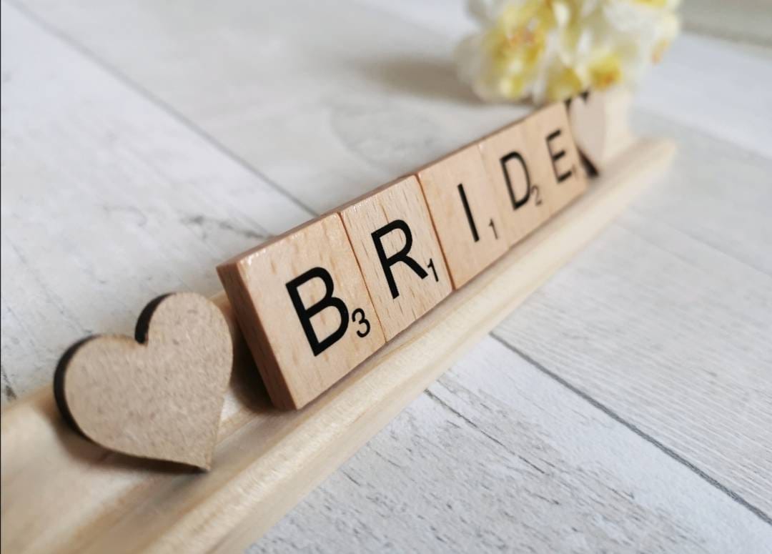 Scrabble Tiles, Scrabble Holders, Wedding Place Name Holders, Wedding ...